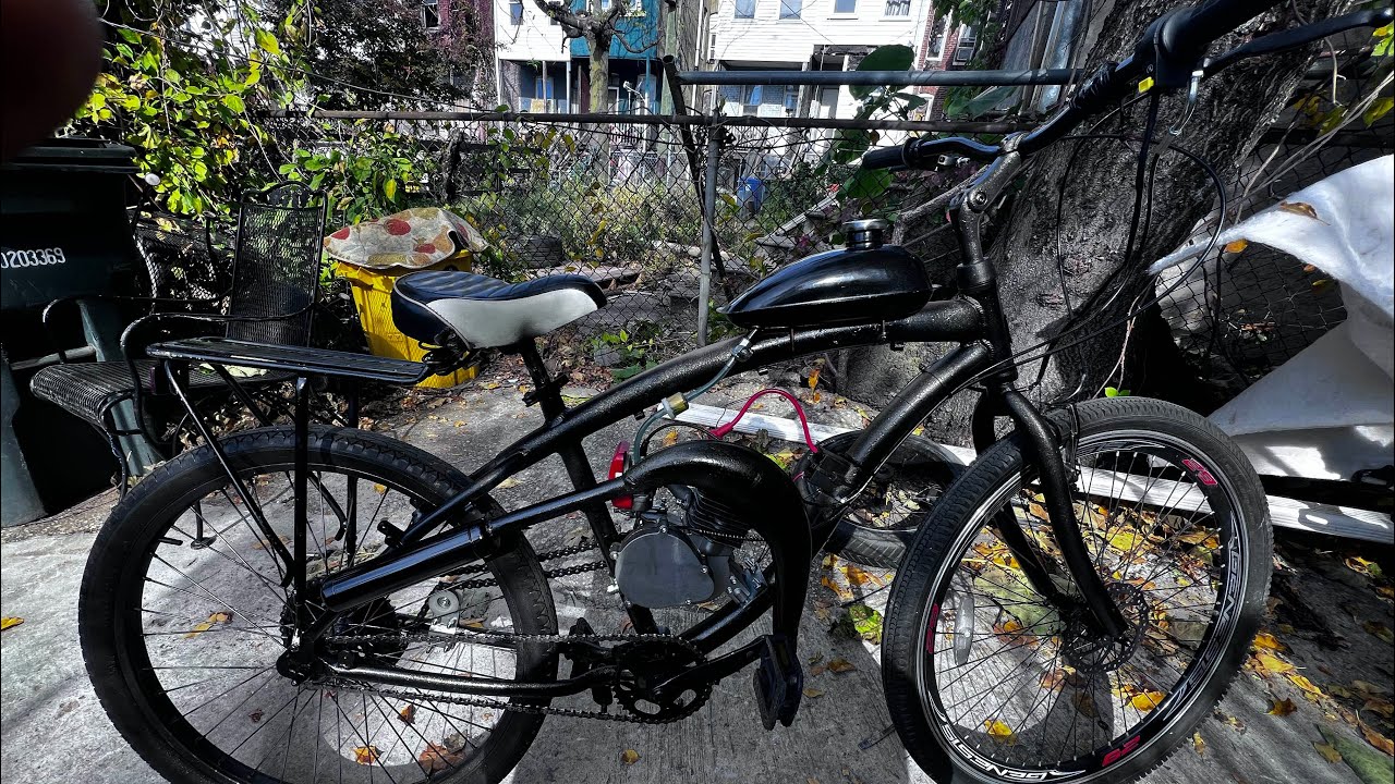 Introducing my complete yd100 motorized bike - YouTube