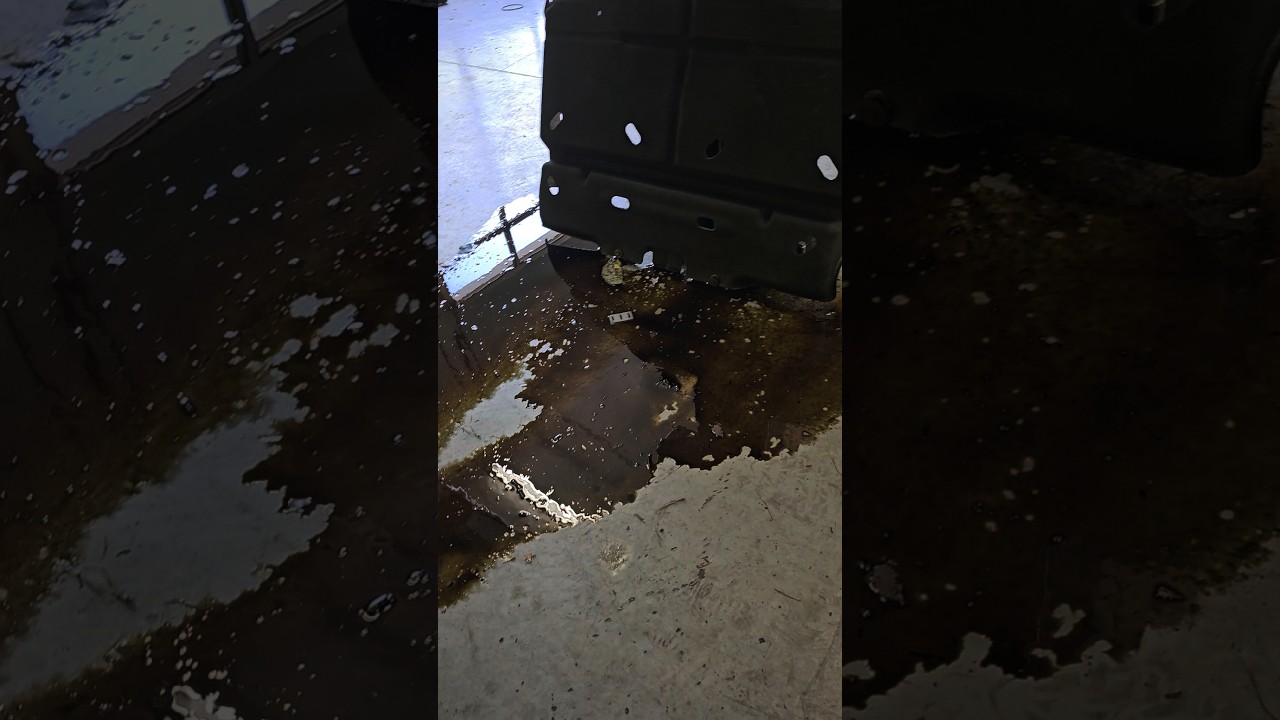 When A Small Oil Leak Makes A Huge Mess... - YouTube
