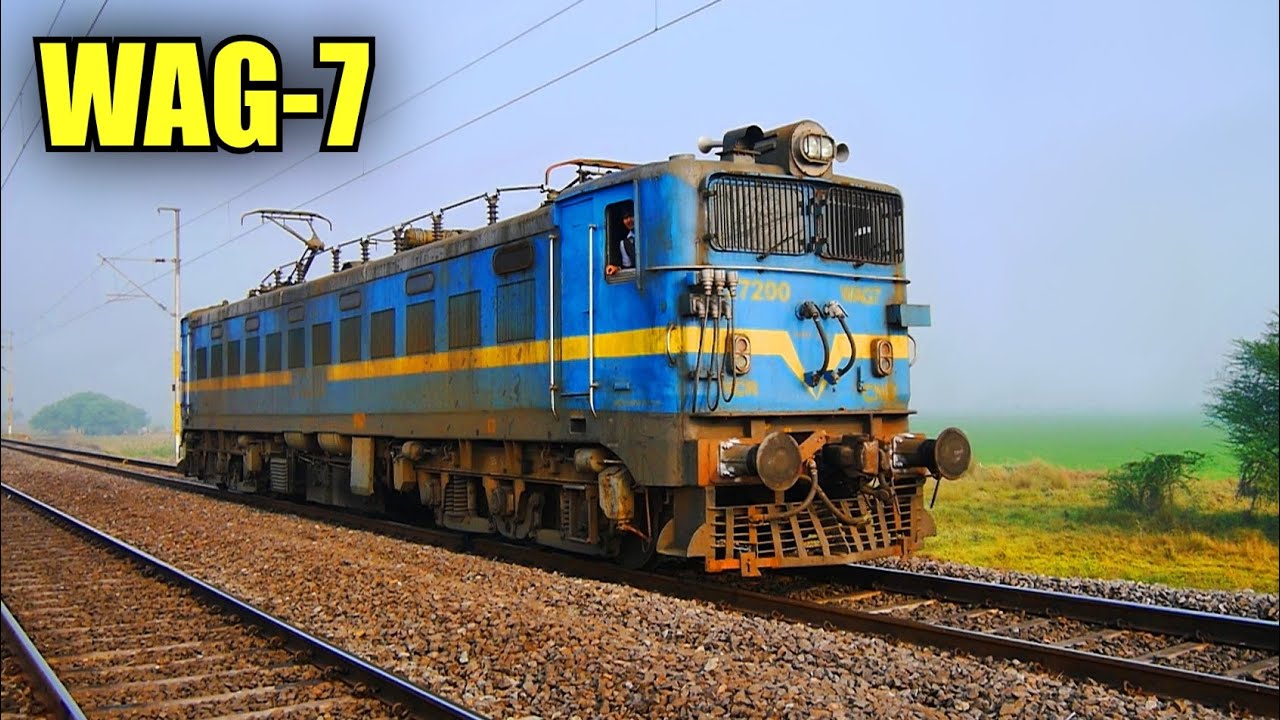 Class WAG-7 Electric Locomotives in India 2015 🇮🇳 - YouTube