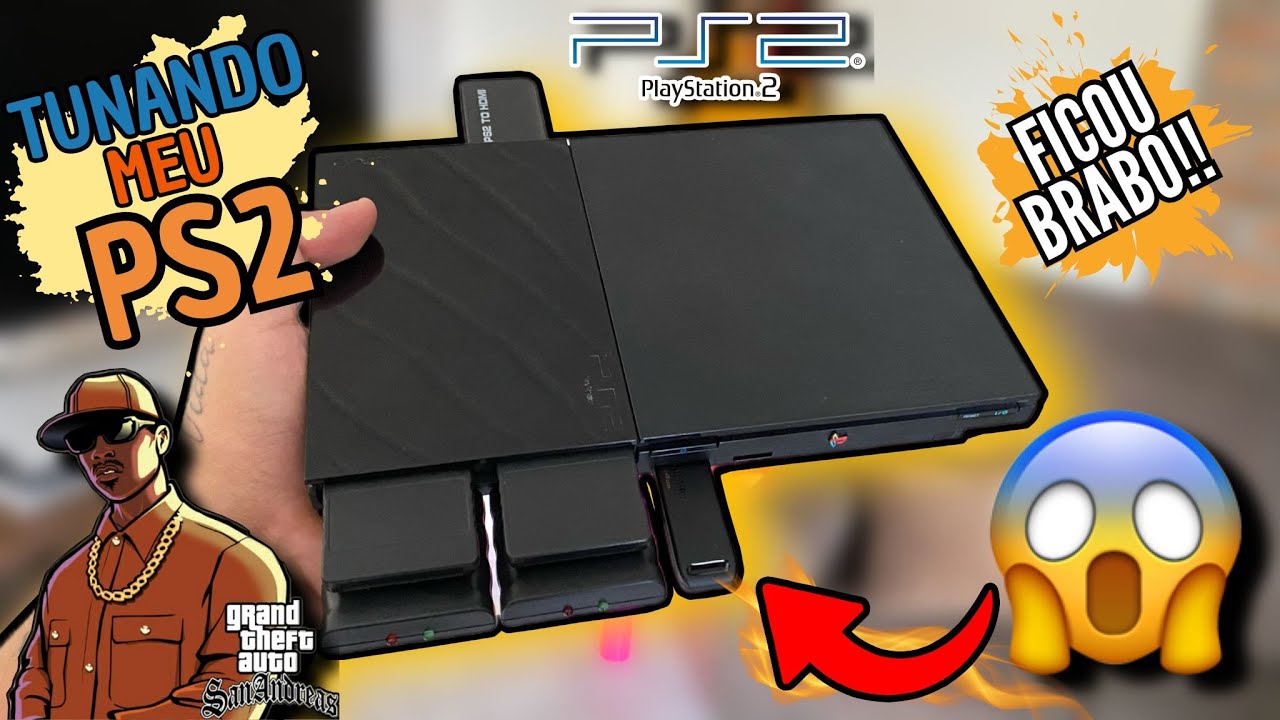 TUNEI meu PLAYSTATION 2 - PS2 Tunado Gastando MUITO POUCO! - Incrível ...