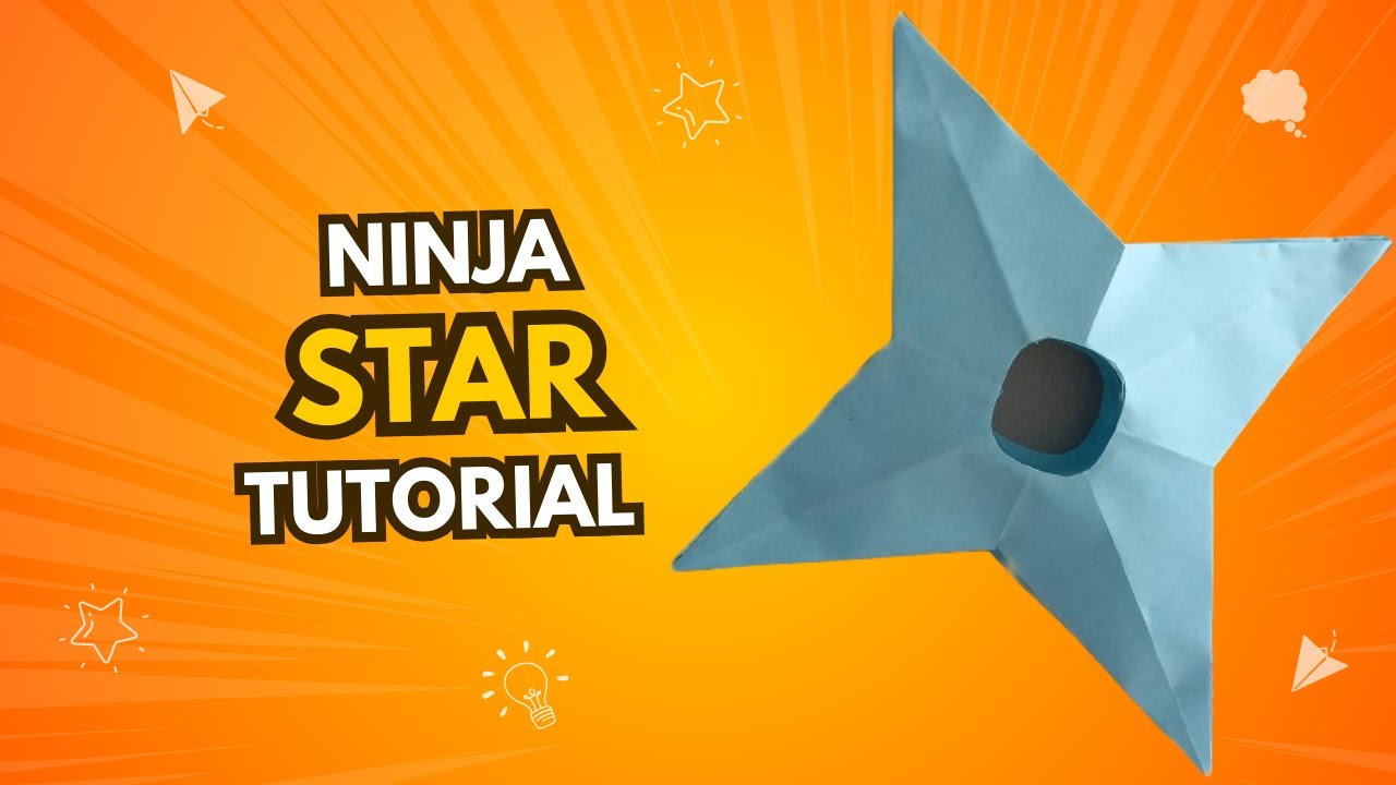 Making Naruto Shuriken Out of Paper (Easy Ninja Star Tutorial) - YouTube