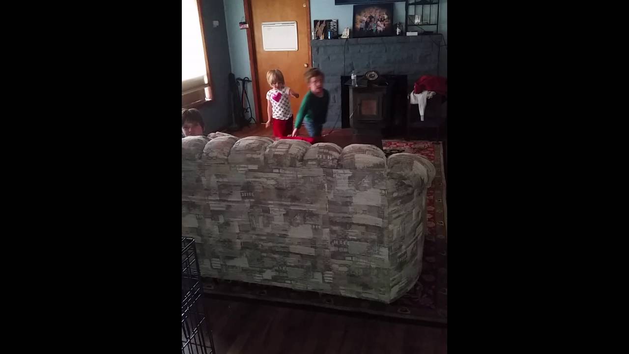 kid accidentally flips off camera - YouTube