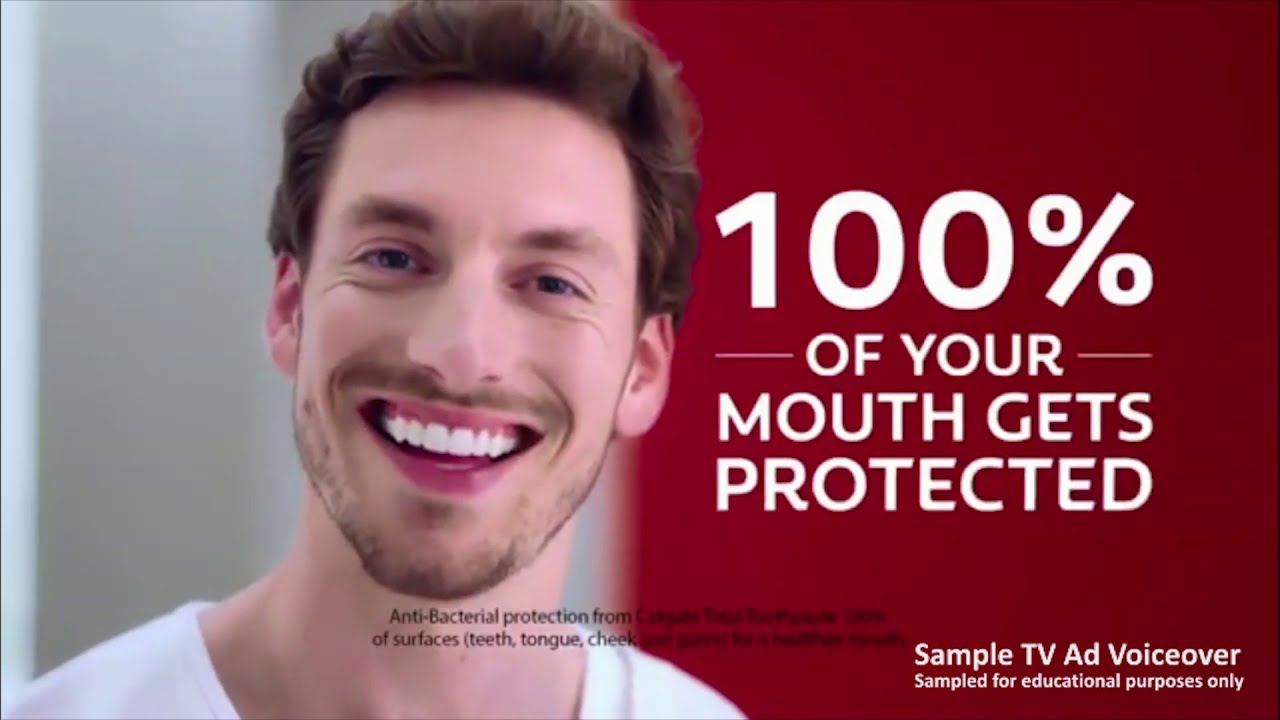 Colgate Total - Sample TV Ad Voiceover - YouTube