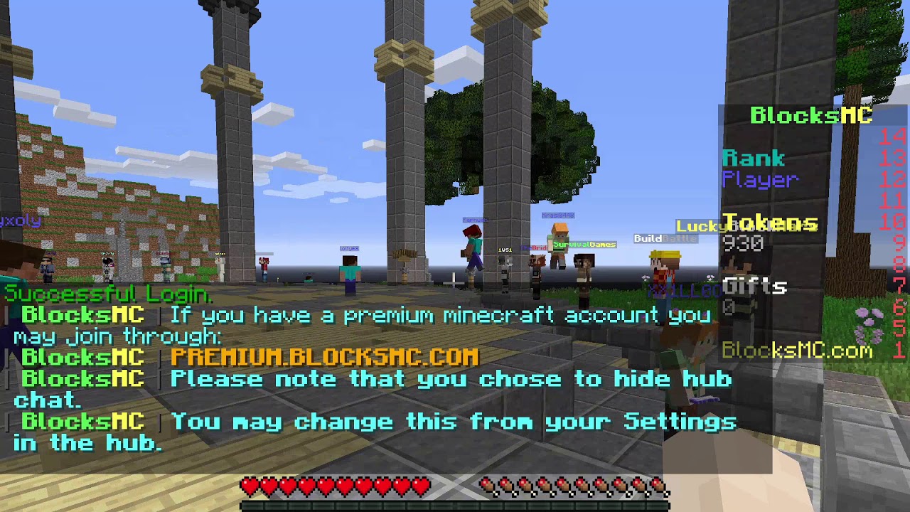 как да влезем в сървъра BlocksMC.com - YouTube
