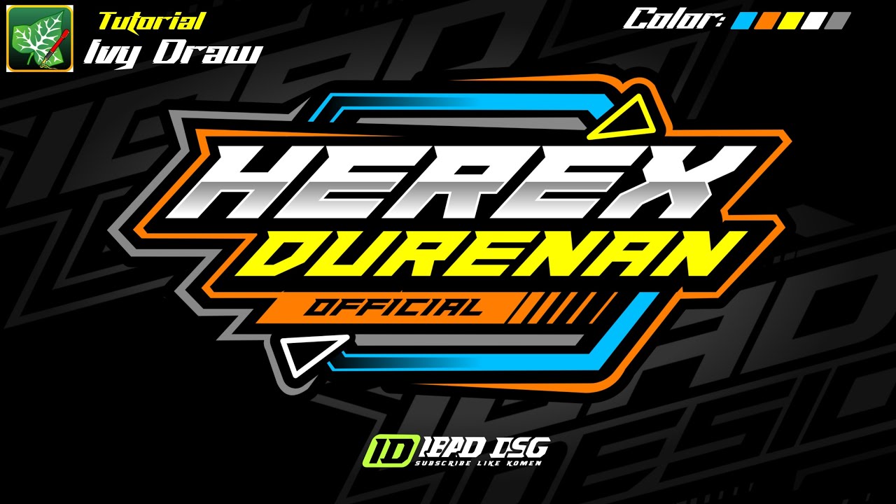 CARA MEMBUAT LOGO HEREX DI APK IVY DRAW||Terbaru 2021 - YouTube