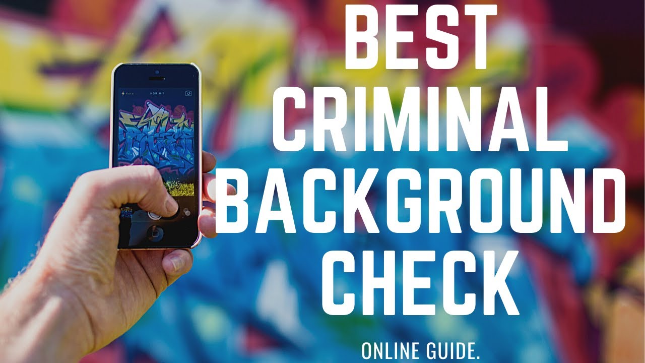 Best Criminal Background Check - YouTube