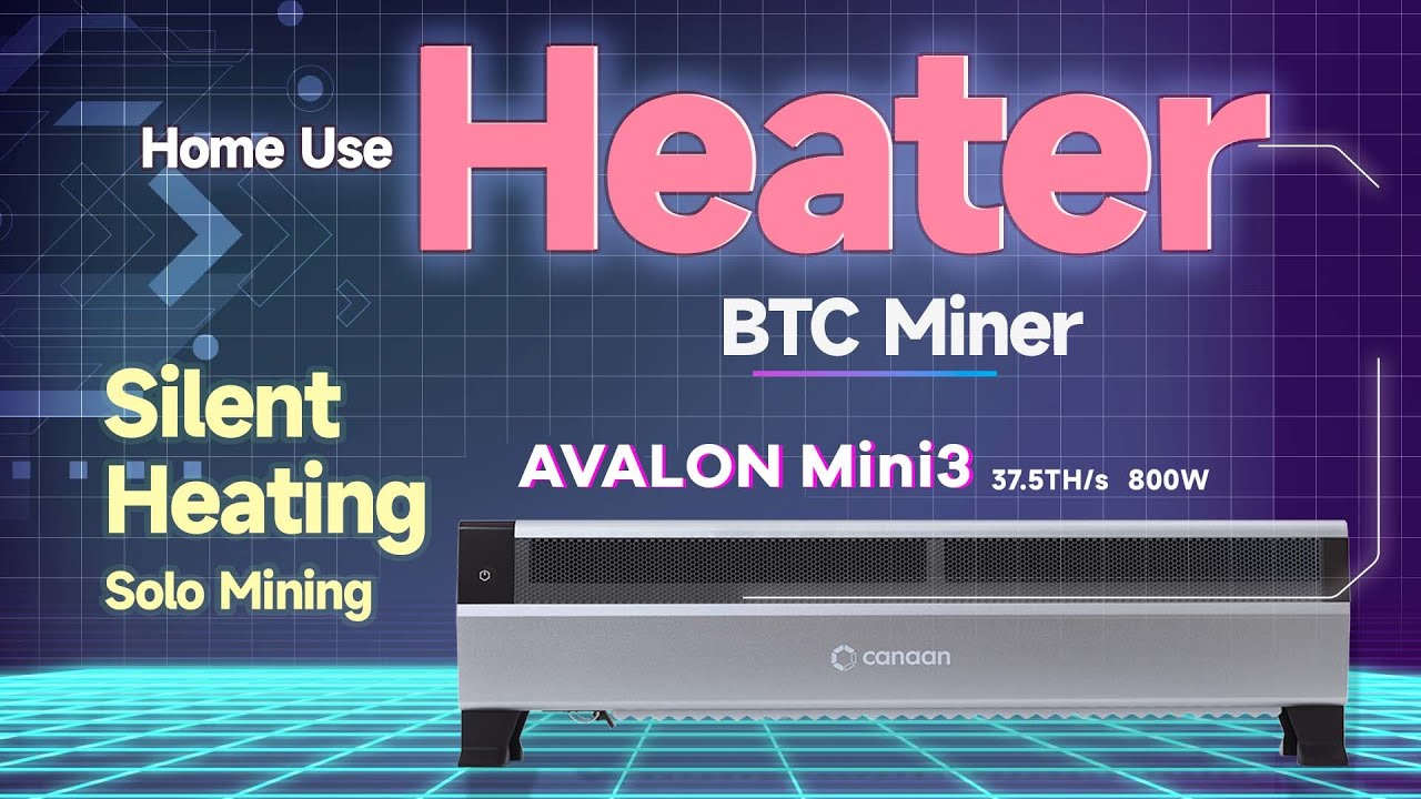 Silent Bitcoin Miner: Avalon Mini 3 Heats Rooms! 37.5TH/s, 800W,Mine ...
