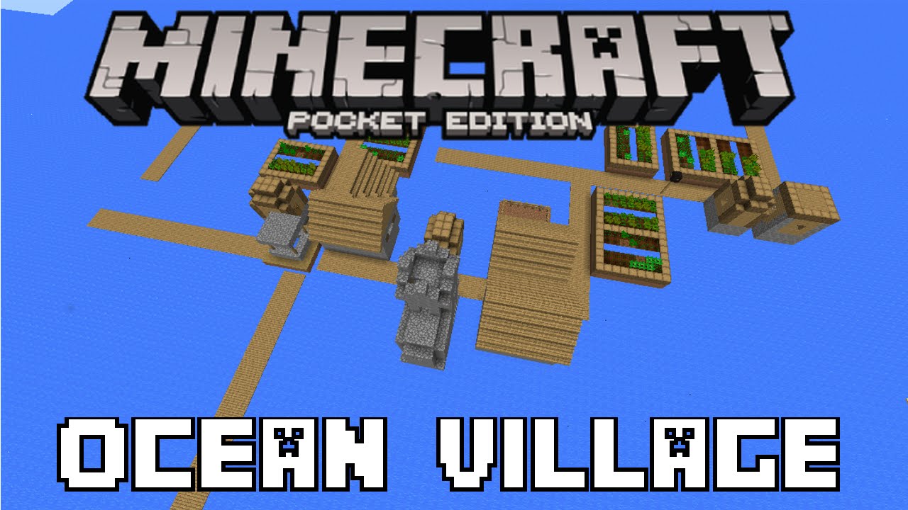 Ocean Village Seed - Minecraft PE Seed Showcase - YouTube