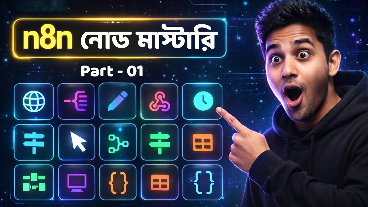n8n nodes explained in bangla tutorial part - 01 | n8n node basics for ...