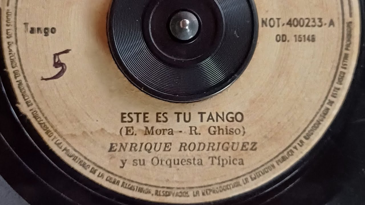 Éste es tu Tango -Enrique Rodriguez - Tango. - YouTube