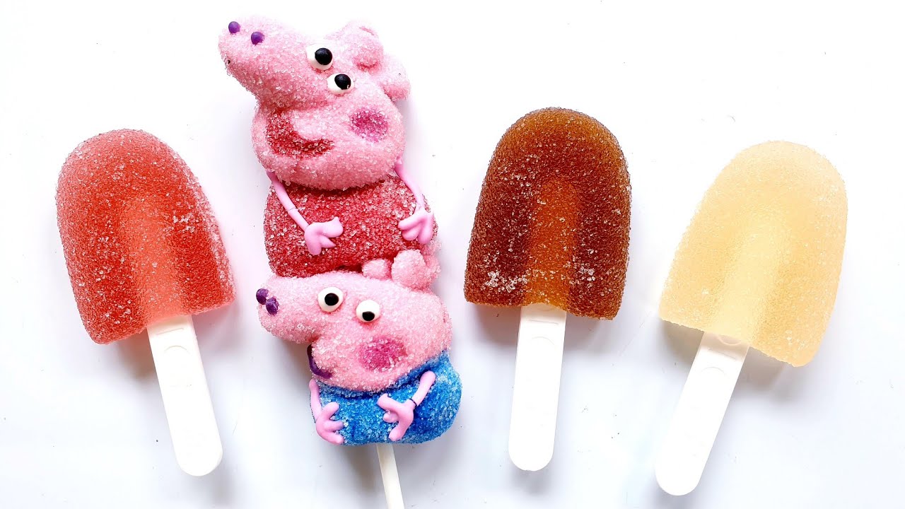 Unboxing Italian Caffarel Jelly Lollipops and Peppa Pig Marshmallow ...