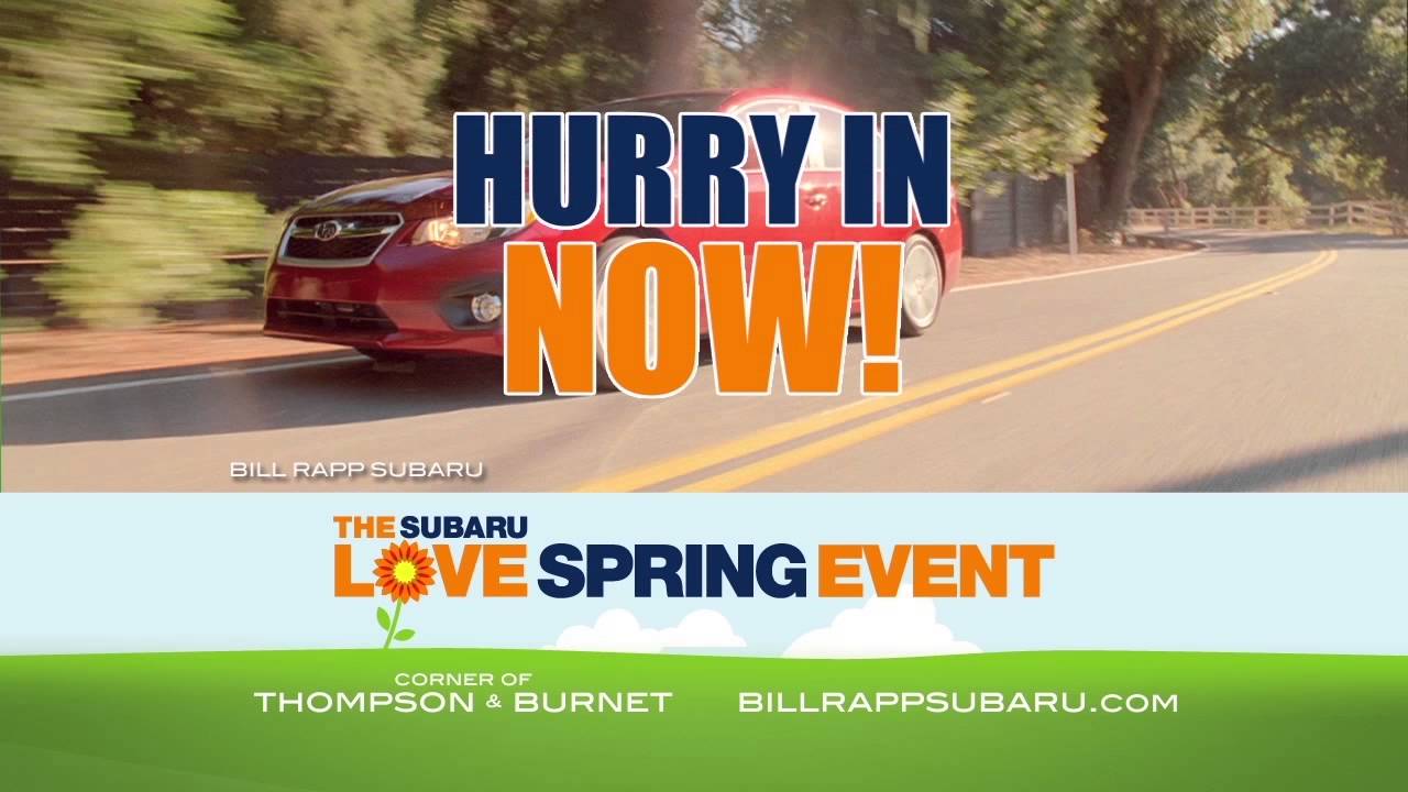 The Subaru Love Spring Event - Oswego, NY - Bill Rapp Subaru - YouTube