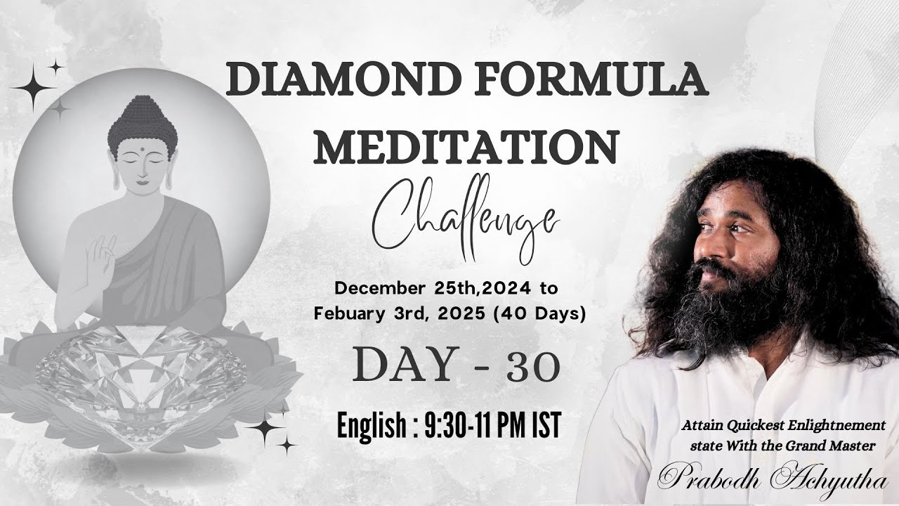 Day-30-Diamond formula Meditation-English - YouTube