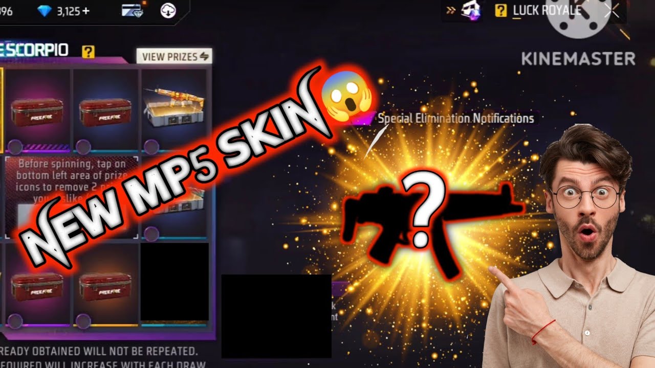 New MP5 Skin In Free Fire 🔥 New Scorpion MP5 Skin | Garena Free Fire ...