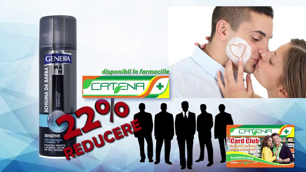 Genera Men spuma de barbierit cu musetel si vitamina E - YouTube