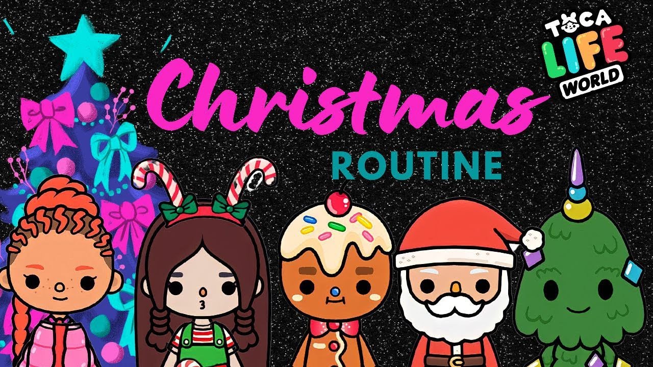 🎄Christmas Routine Toca Life World ️🎉| Quiet book DIY ️| Tutorial ...