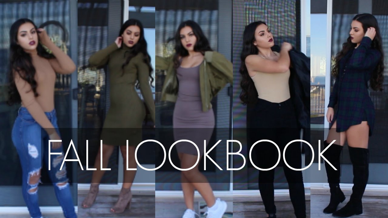 FALL LOOKBOOK ♡ 5 OUTFIT IDEAS FOR FALL - YouTube