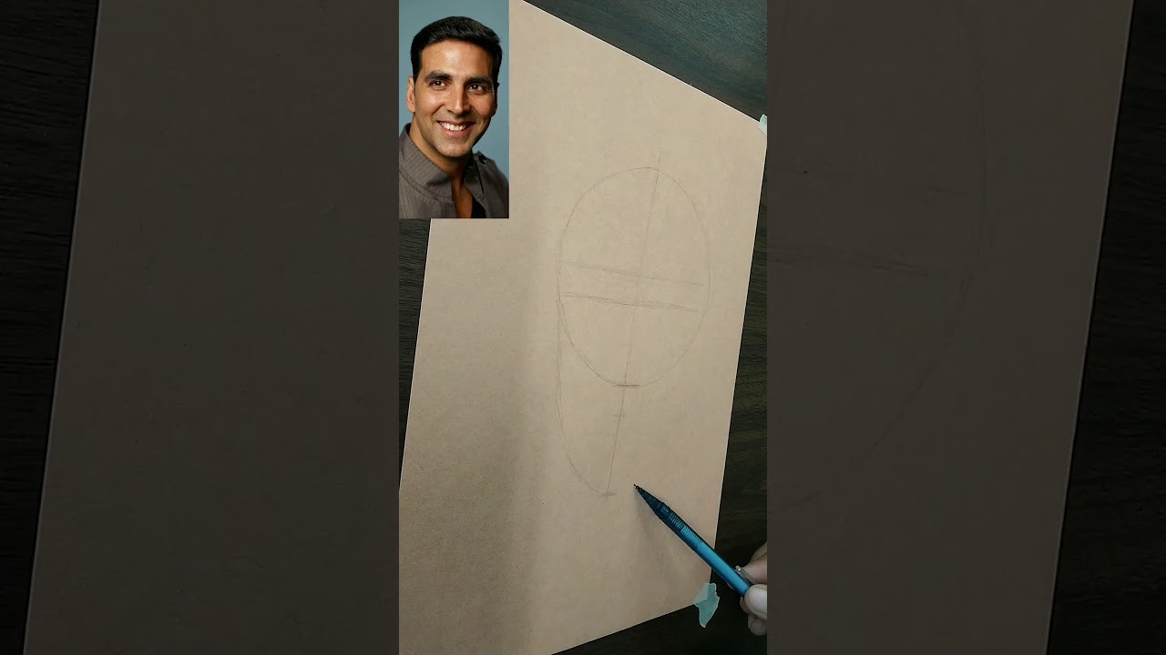 how to draw akshay kumar outline #short - YouTube