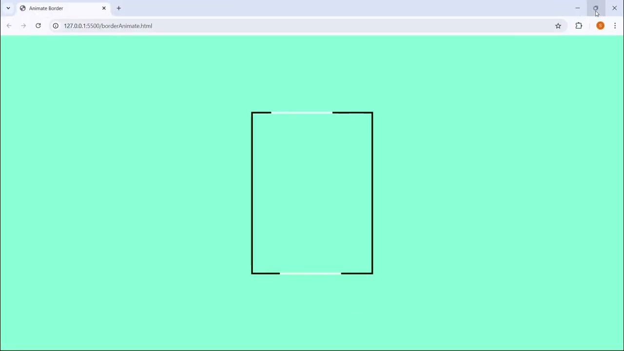 CSS Border Animation. CSS Animation - YouTube