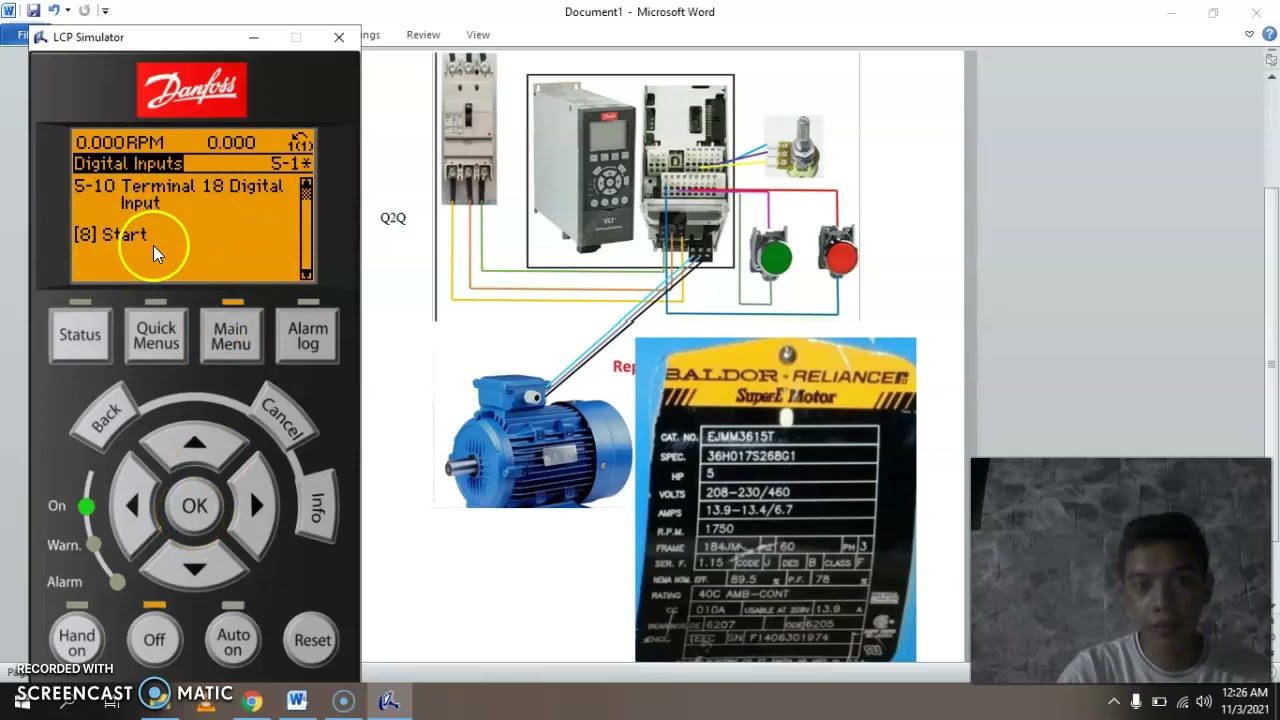 Danfoss LCP simulator (FVD) - YouTube