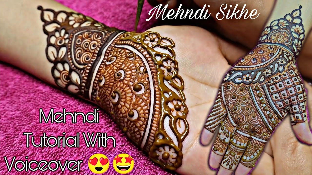 Learn How To Make Simple Mehndi Design For Beginners Design 2 With ...