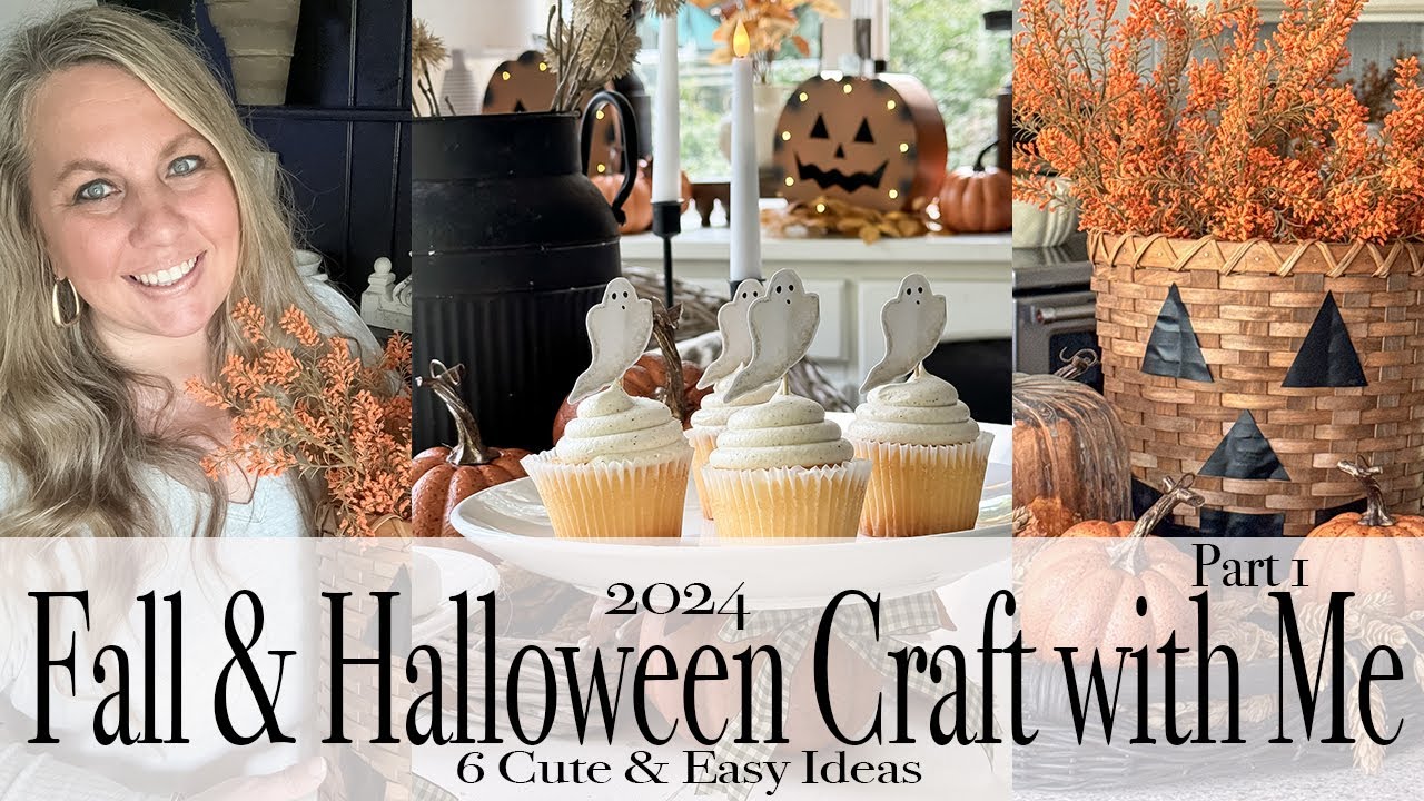 2024 Fall and Halloween Craft with Me | Part 1 | 6 Cute and Easy Ideas ...
