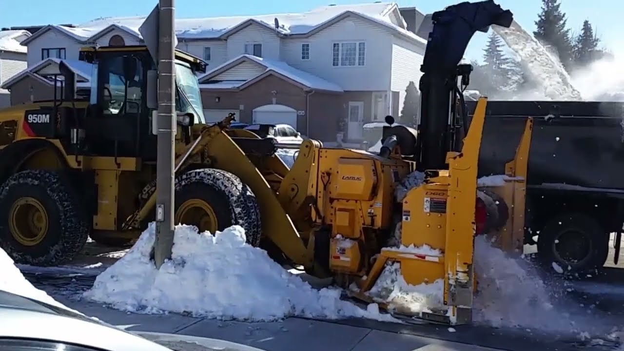 Snowbank Removal in Ottawa - YouTube