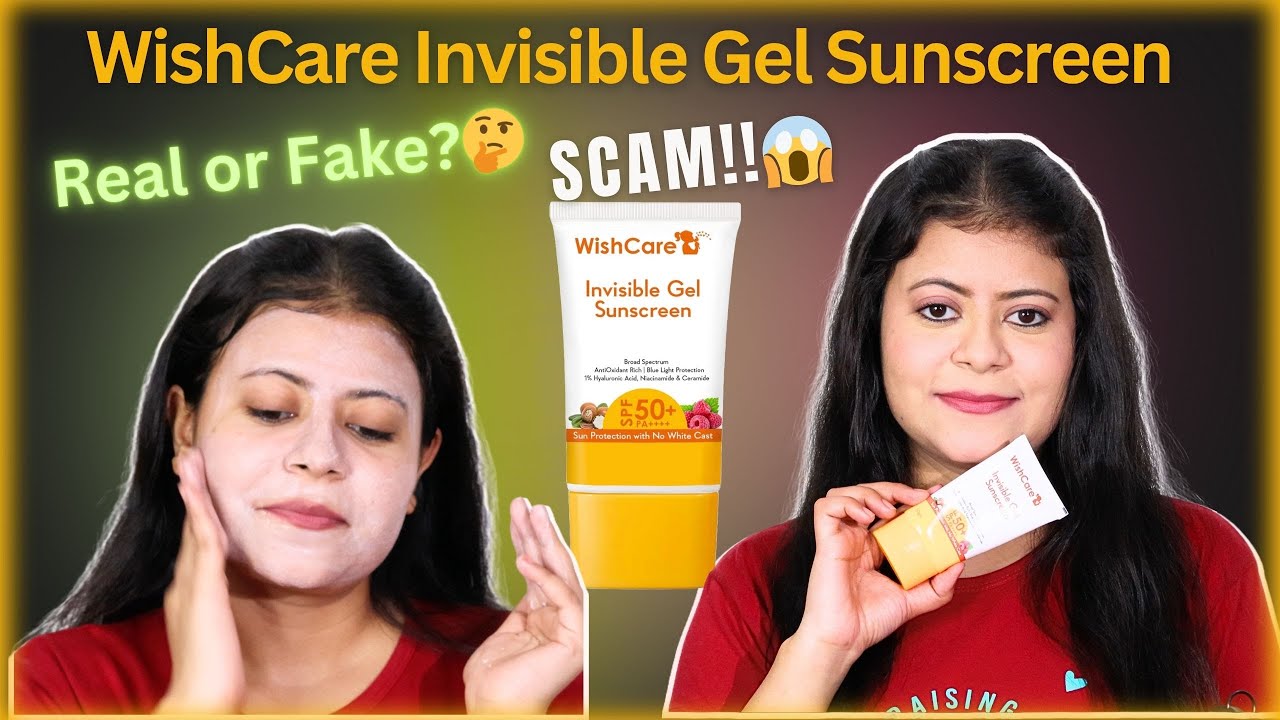 Wishcare Invisible Gel Sunscreen Review/ Real or Fake!!😱 - YouTube