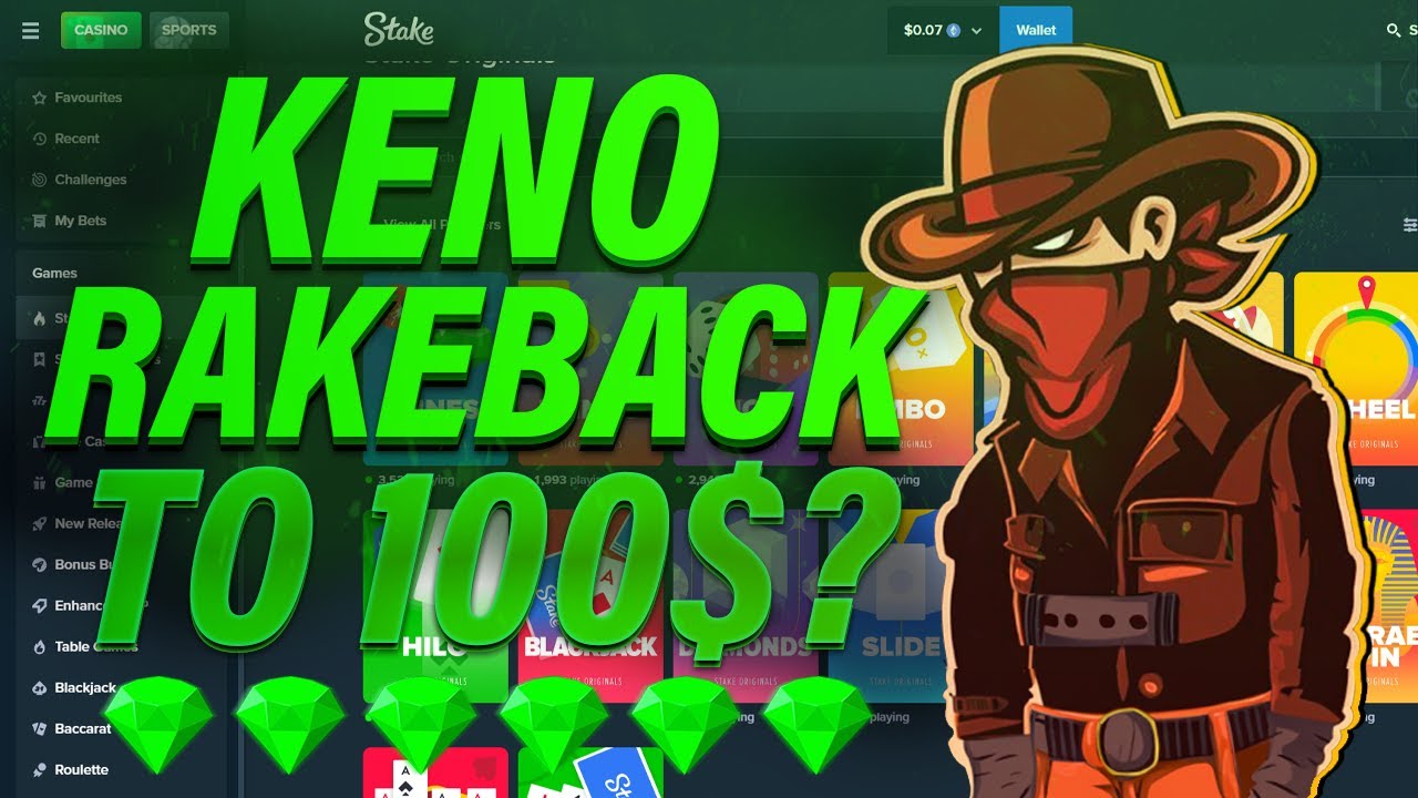 Rakeback to $100 on Keno Stake Originals?! - YouTube