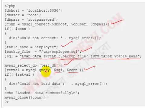 Lesson 29: PHP and MySQL – Taking Database backup from PHP - YouTube