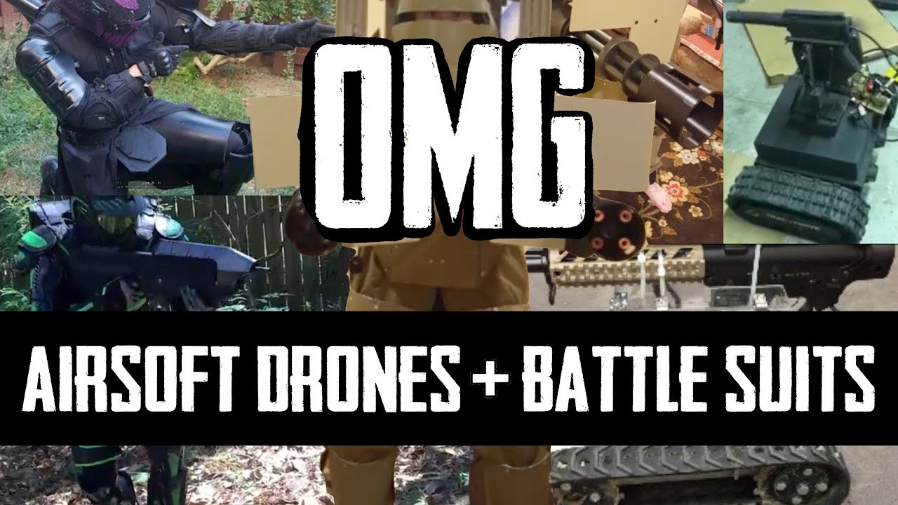 Airsoft Drones! Battle Suits! - Swamp Sniper - YouTube