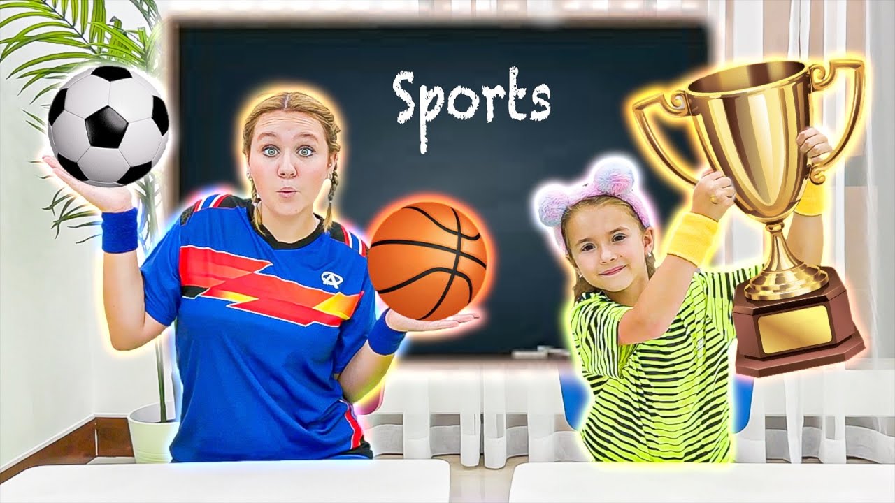 Ruby and Bonnie play sports and games competition at school - YouTube