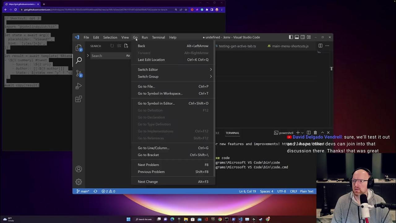 Working on Script Kit - YouTube