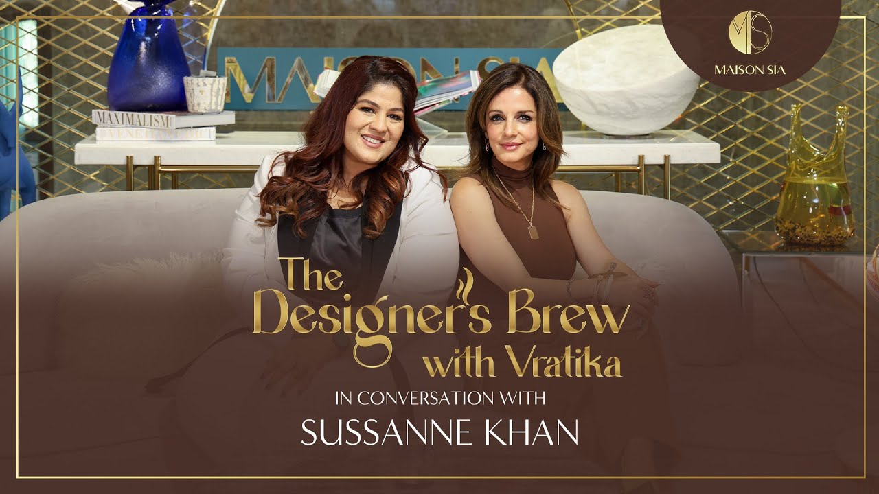 Sussanne Khan II The Designer's Brew with Vratika - YouTube