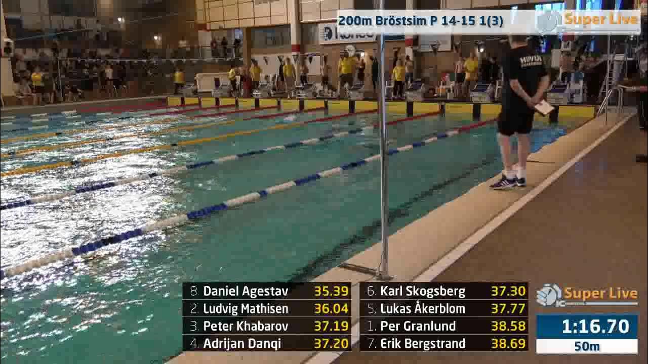 18 200m Bröstsim P 14 15 Heat 1 10 11 03 - YouTube