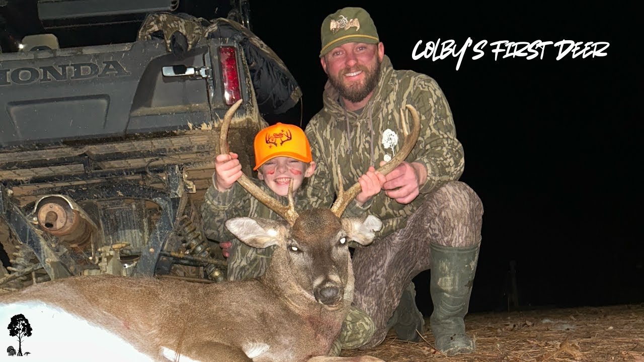 Colby Shot His First Deer at 8 years old and it’s a dandy first! - YouTube