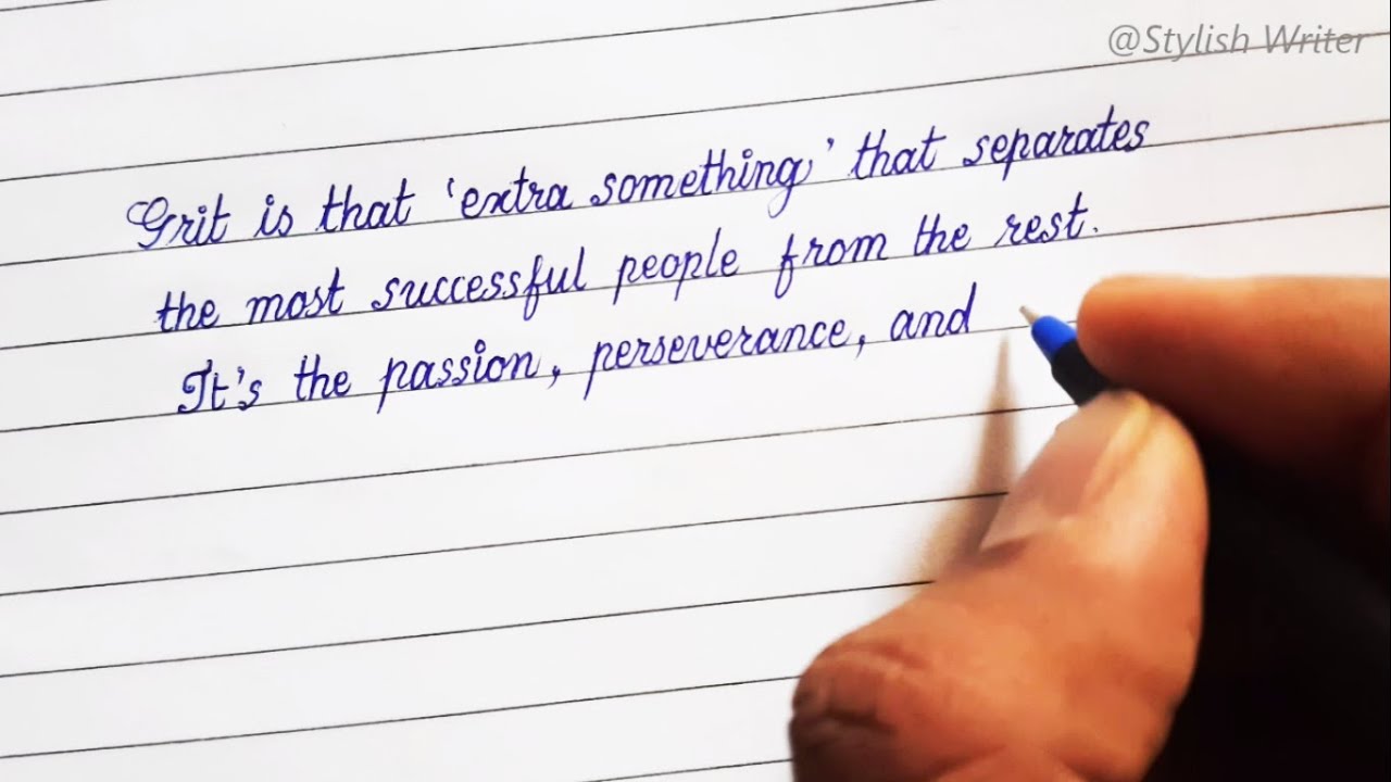 Beautiful cursive handwriting | Cursive practice for students | Stylish ...