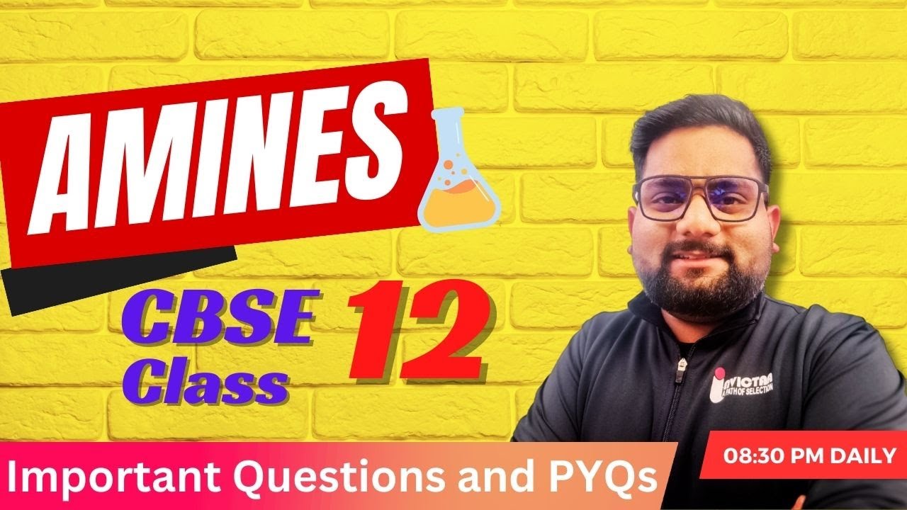 Amines CH- 9 |CBSE NCERT Class 12 #neetsyllabus2024 #chemistry #pyq ...