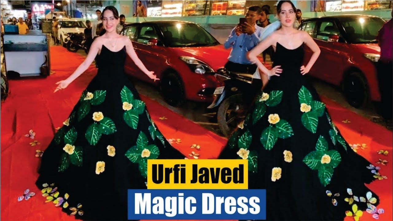 Urfi Javed Butterfly Dress | Urfi Javed New Magic Dress | Urfi Javed ...
