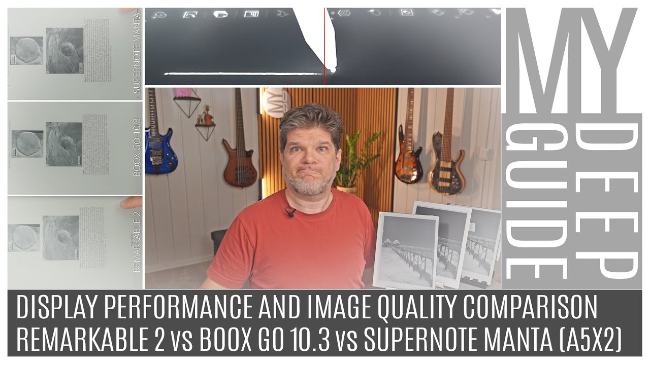 Remarkable 2 vs Boox Go 10.3 vs Supernote Manta | Display Performance ...