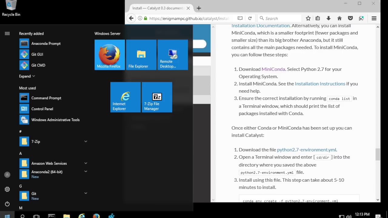 Catalyst - Windows Install (where things go smoothly) - YouTube