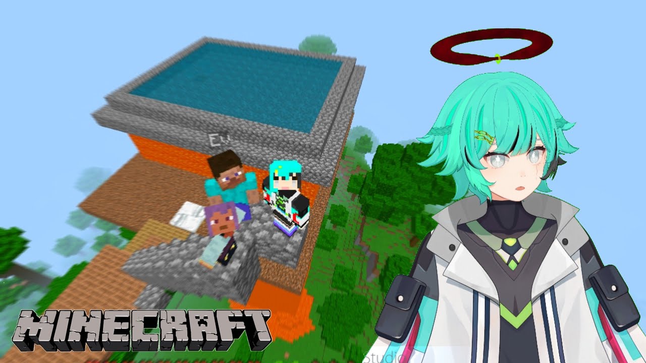 【Minecraft 12】Letsgo minta bantuan 2 orang bikin rumah【CyL11C】Vtuber ID ...