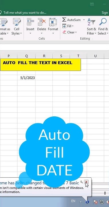 How to Fill the dates Automatically in Excel - YouTube