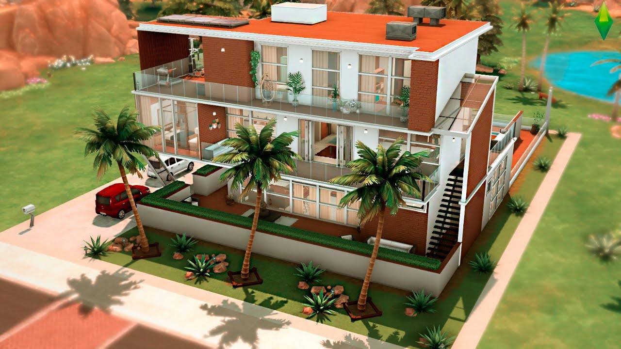 🌼CASA MODERNA DE 3 ANDARES - OASIS SPRINGS | NO CC | SIMS 4: Speed ...