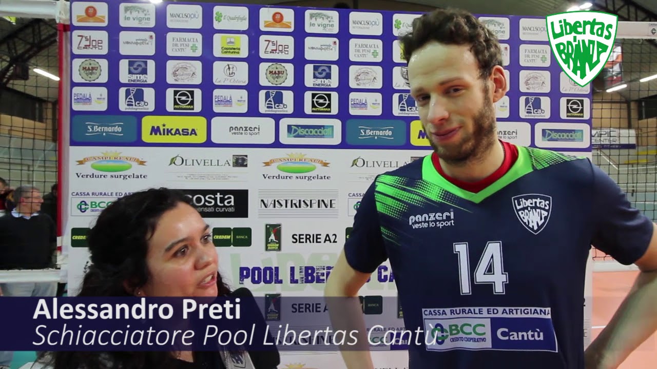 Alessandro Preti dopo la vittoria contro il Club Italia Crai Roma - YouTube