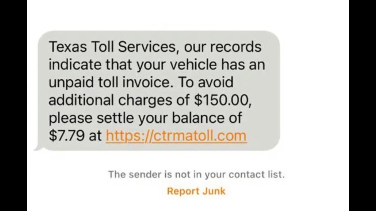 Texas Toll Services Text Message Is Scam Or Genuine? Ctrmatoll.com ...