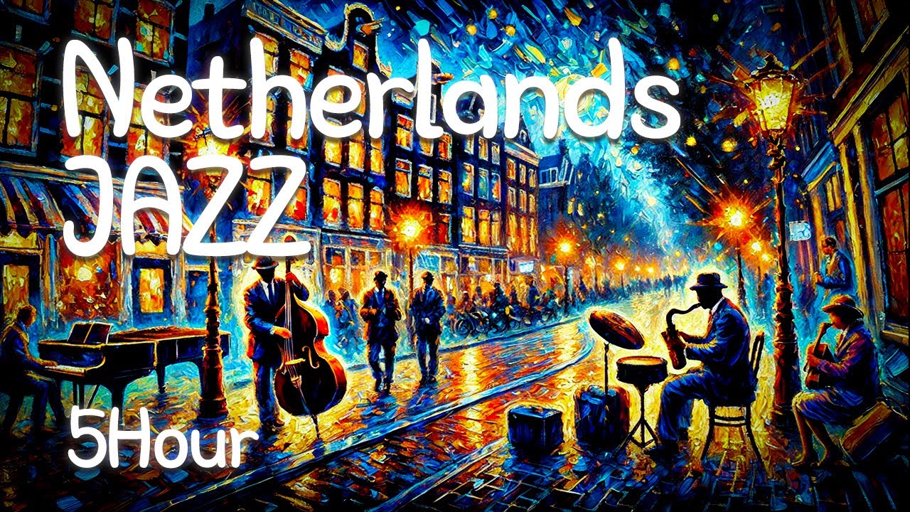 Amsterdam streets filled with jazz music 🍂Smooth Jazz Instrumental ...