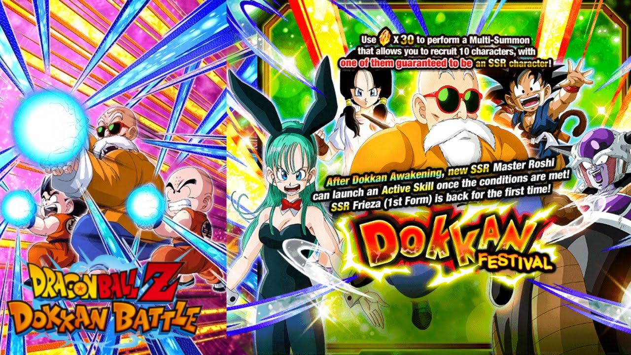 DBZ Dokkan Battle: Dokkan Fest Master Roshi Banner Summons - YouTube