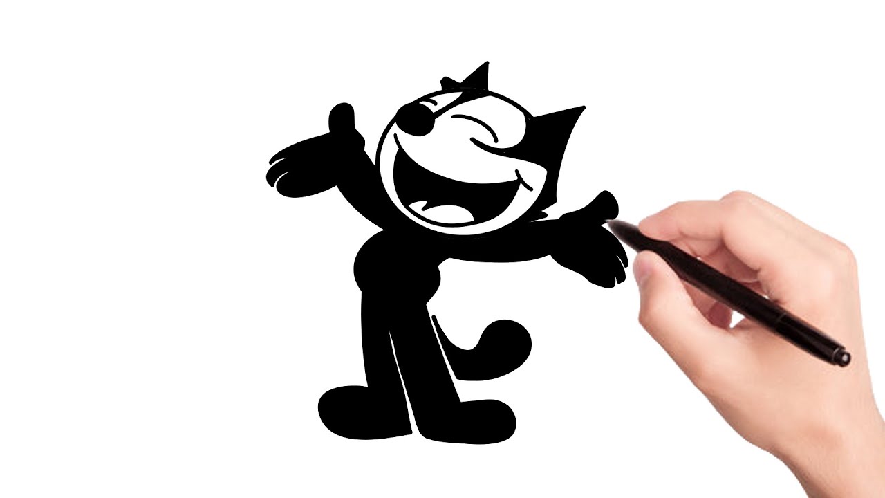 Learn How to Draw Felix the Cat: Easy Step-by-Step Tutorial - YouTube
