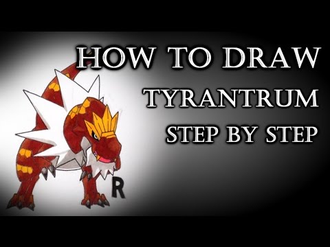 How To Draw Tyrantrum Step By Step - YouTube